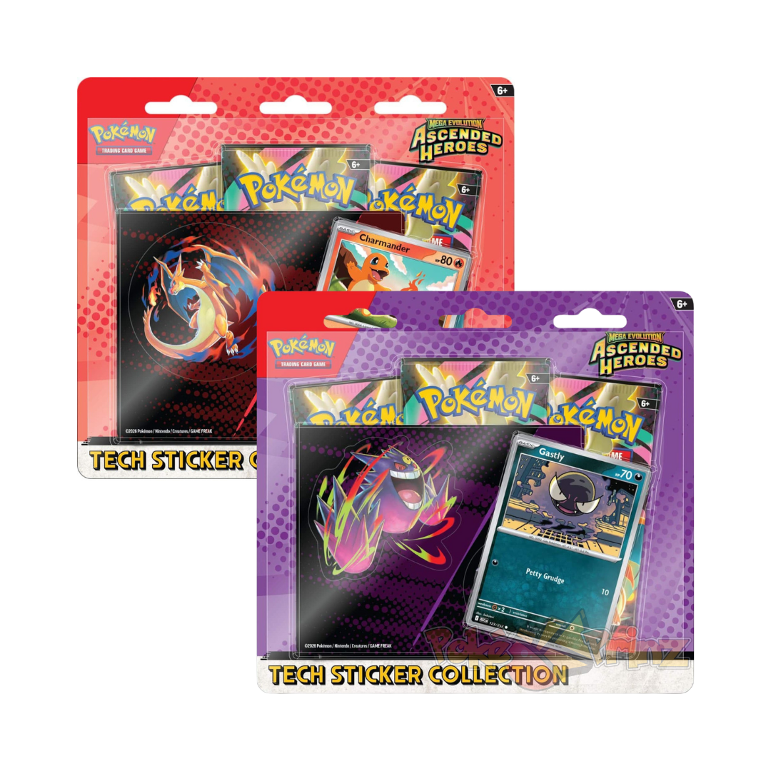 Pokémon Mega Evolution Ascended Heroes Tech Sticker Collection - Engli ...